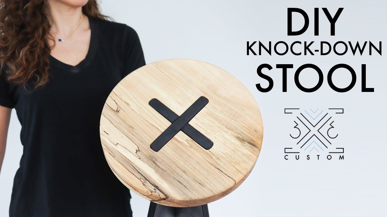 DIY knock-down stool: mortise & tenon