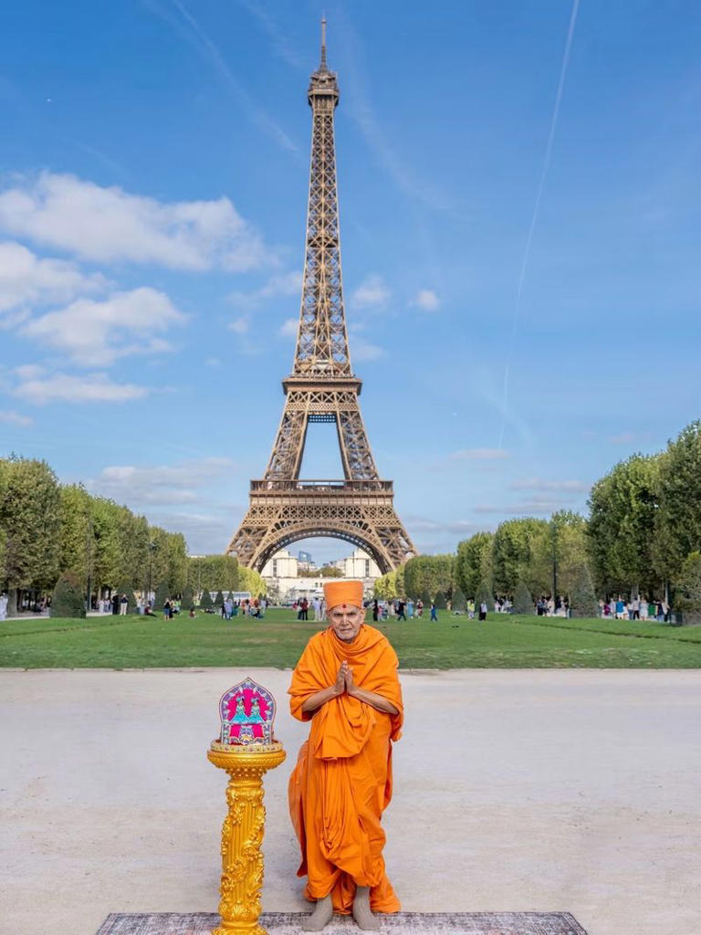 BAPS Eiffel Tower visit sparks row over women staff exclusion