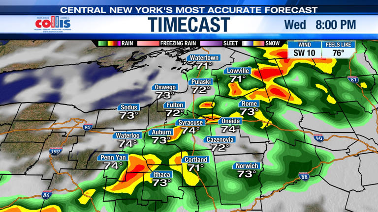 Rain Tapers After 3 Showers And Storms This Evening