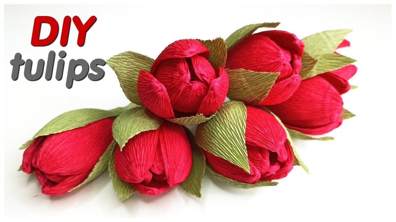 Easy tulip paper flowers you can make