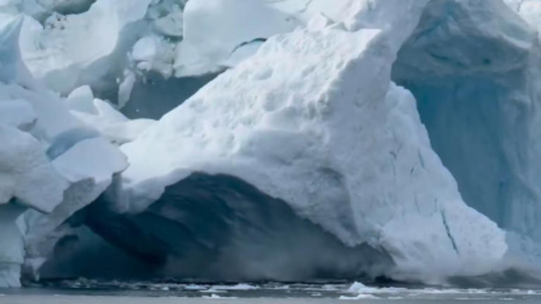 Viral video: Breaking of massive iceberg sparks global warming debate ...
