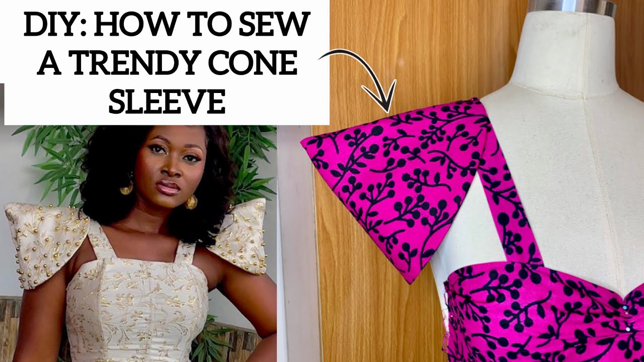 How to cut and sew a trendy structured cone sleeve