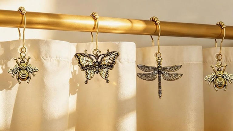 Toss your boring shower curtain rings for this nature-inspired alternative