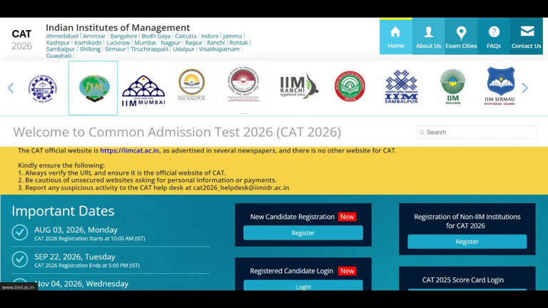 CAT 2026 registration window closing today: IIM Indore warns no further ...