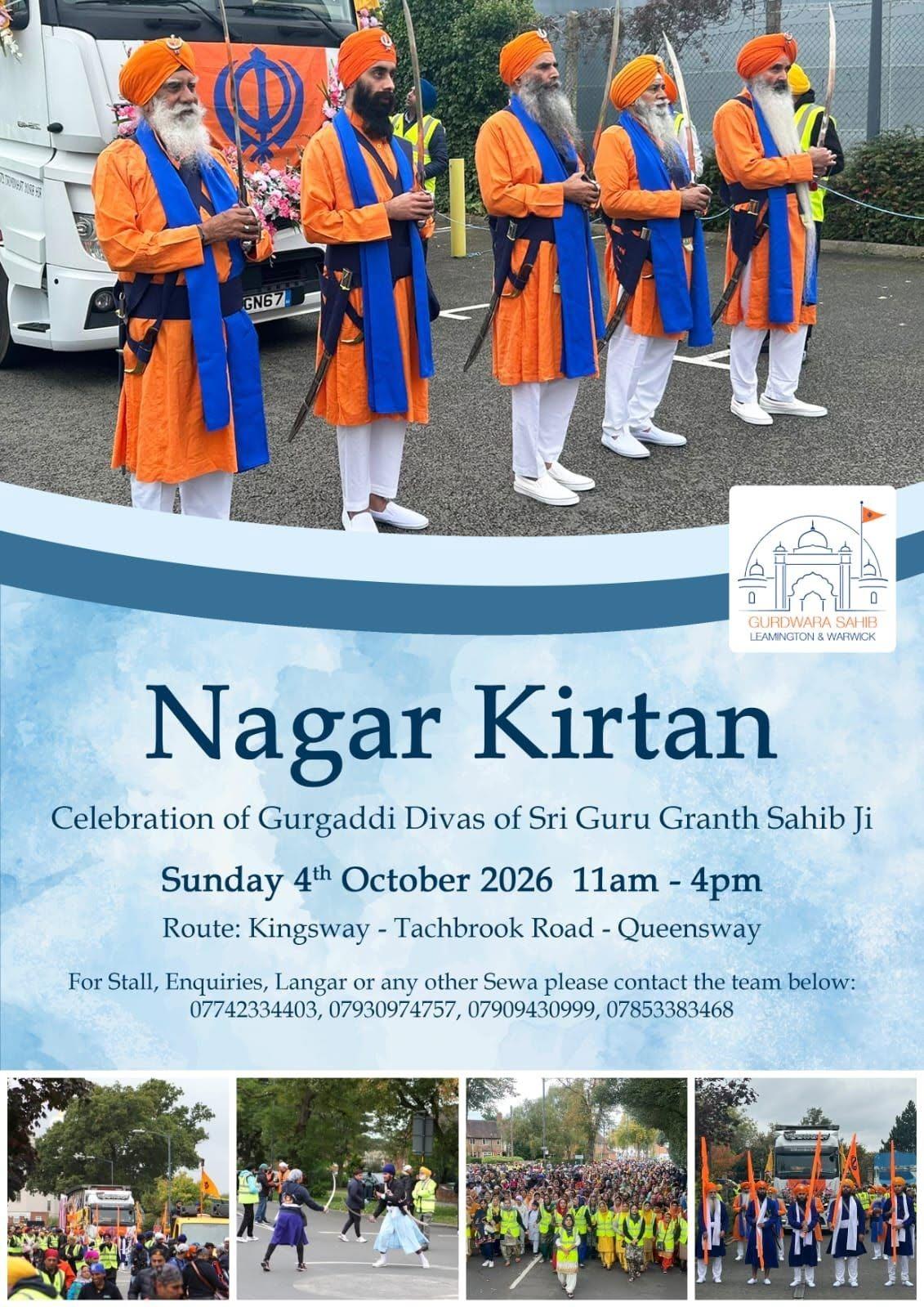 Sikh community to hold precession through Leamington and Warwick next month