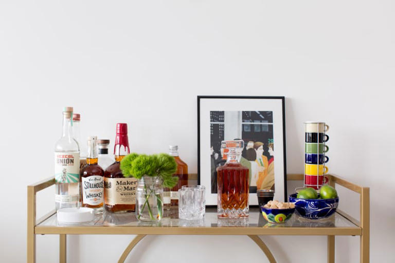 The beautiful bar cart that triples my space is $139 and looks like it ...