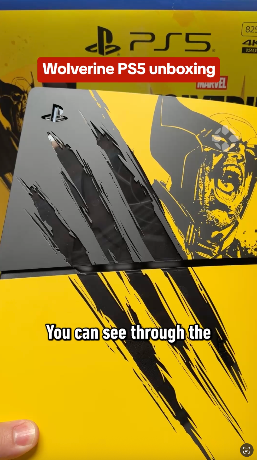 Wolverine PS5 console cover and controller