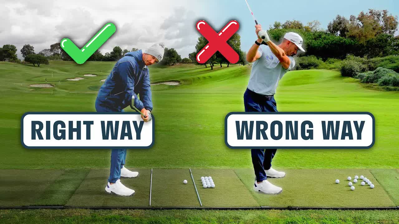 Bad iron shots often start before you swing - this first drill shows why