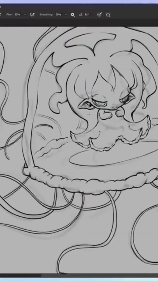Creating a magical mermaid illustration through a fantasy speedpaint ...