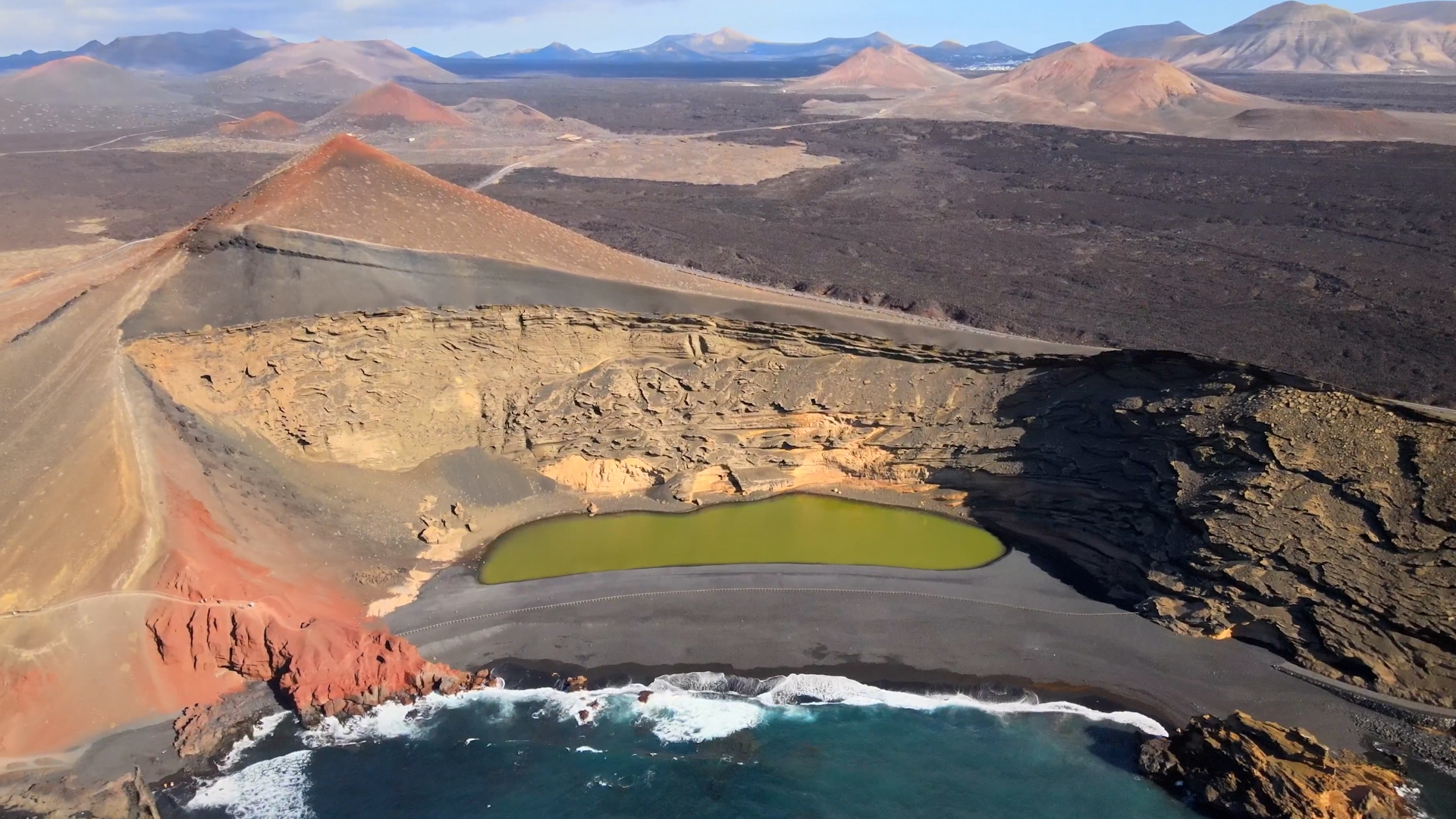 Lanzarotes Otherworldly Volcanic Landscapes Seen From Above