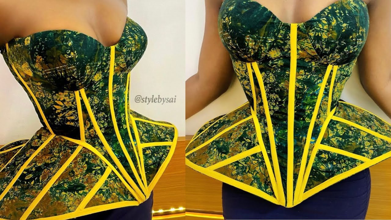 Creating a structured corset top step by step