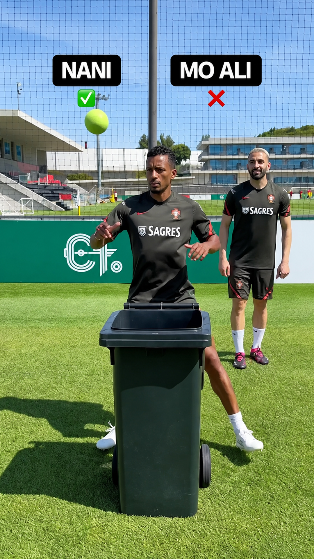 Modern goalkeeper reaction training drill