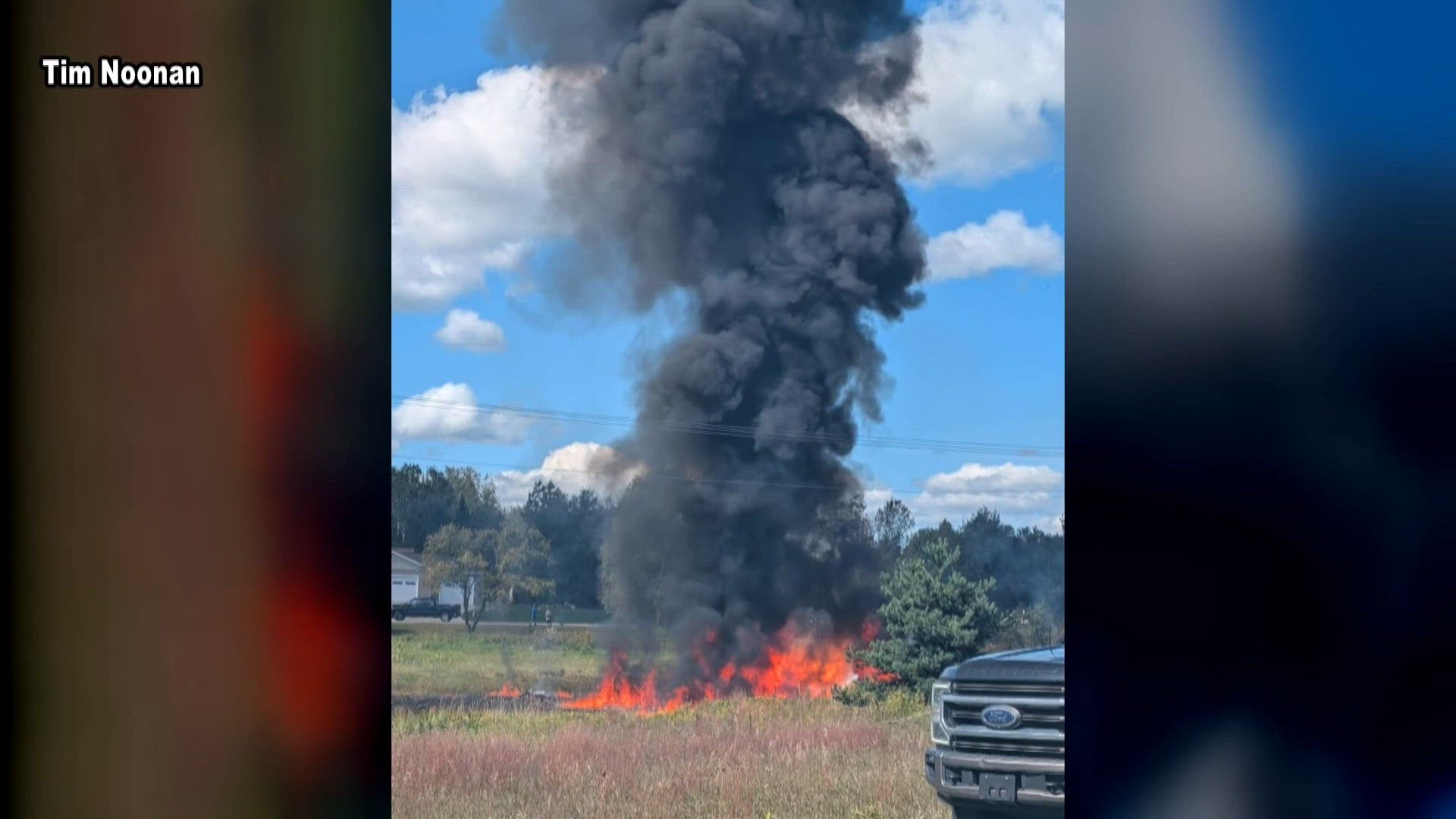Residents react to F-16 fighter jet crash near Traverse City