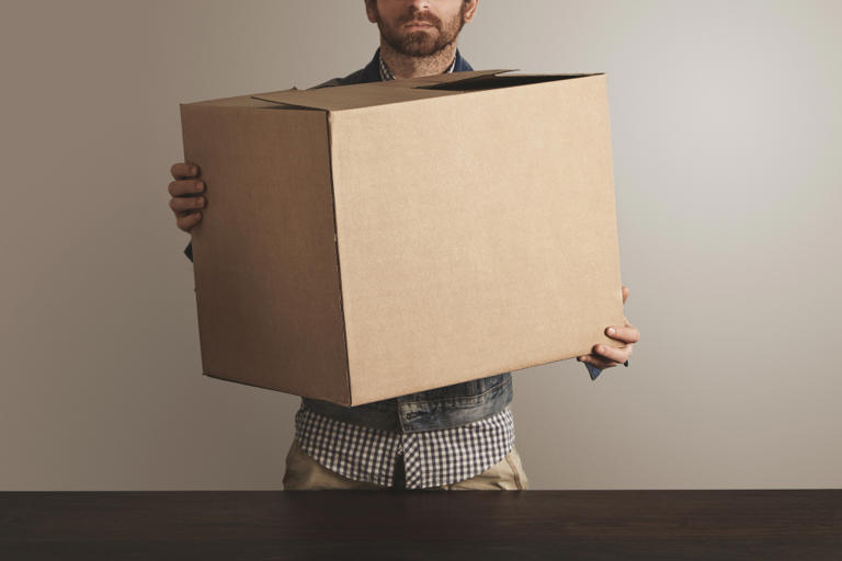 A cardboard box is mostly air, and the wavy layer hidden inside it is a ...