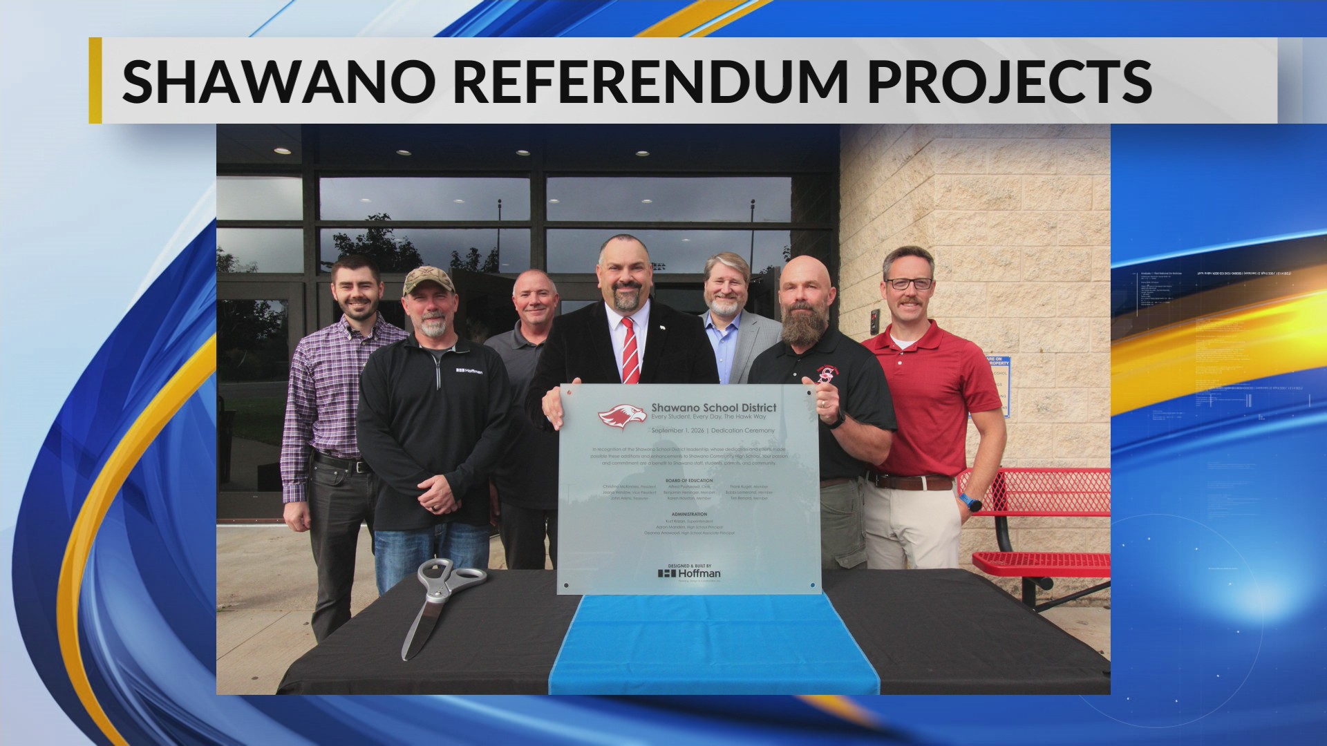 Shawano High School improvements ribbon cutting ceremony