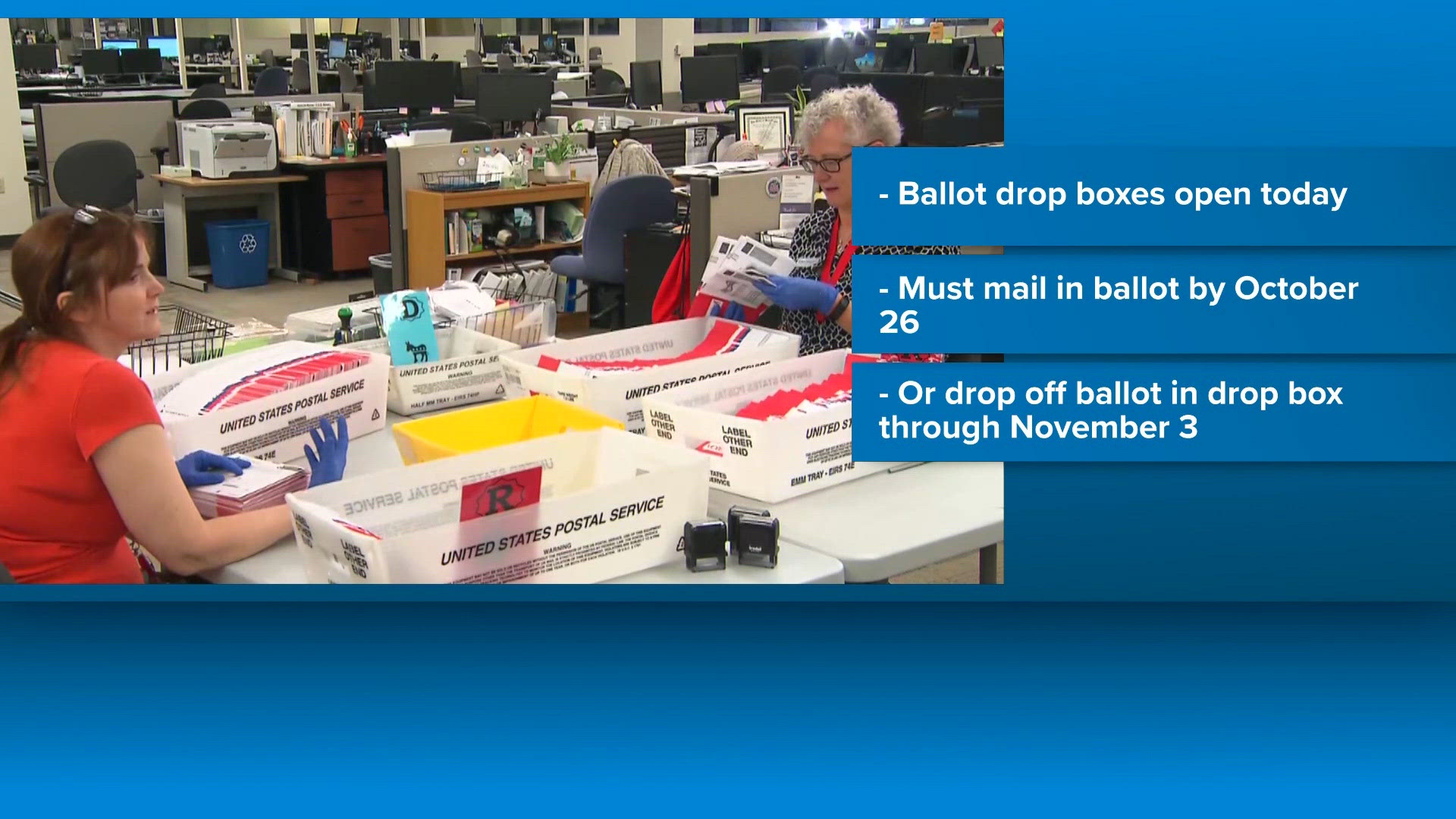 Colorado ballot drop boxes open Monday