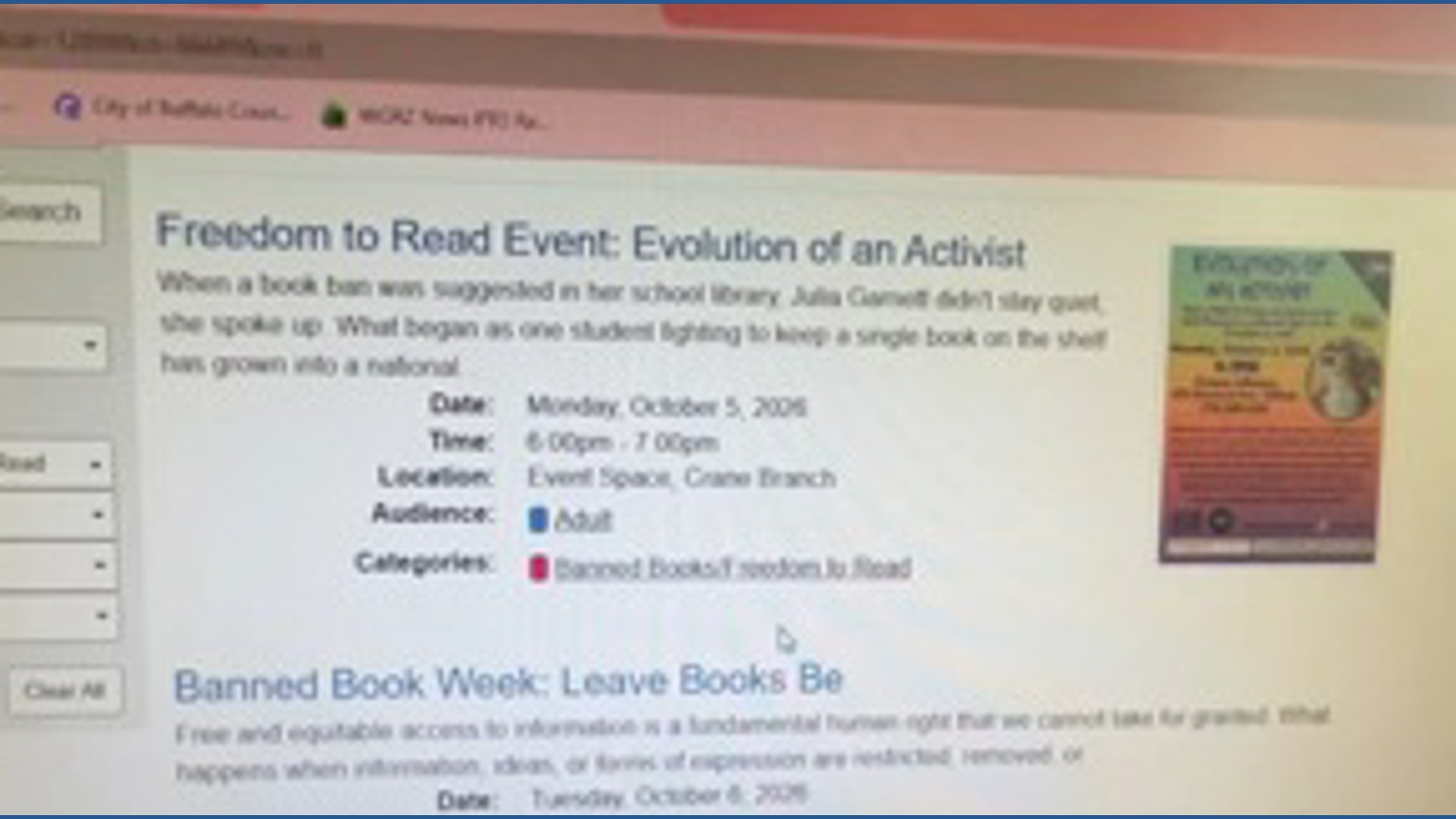 WNY libraries are celebrating freedom to read week