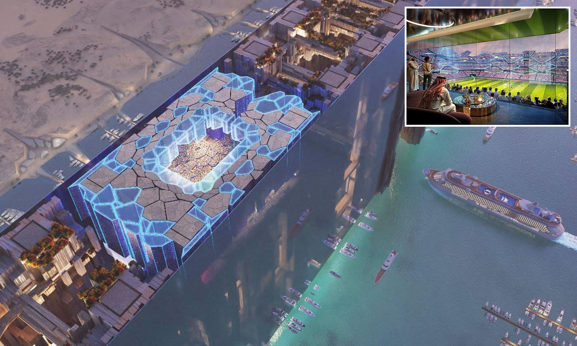 Saudi Arabia to ABANDON their £2BILLION one-of-a-kind World Cup stadium ...