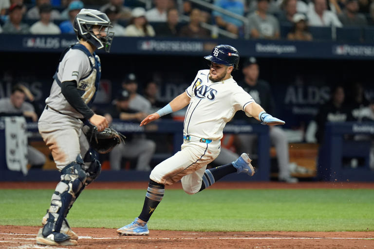Small-ball Rays beat the sloppy Yankees 5-2 for a 2-0 lead in AL ...