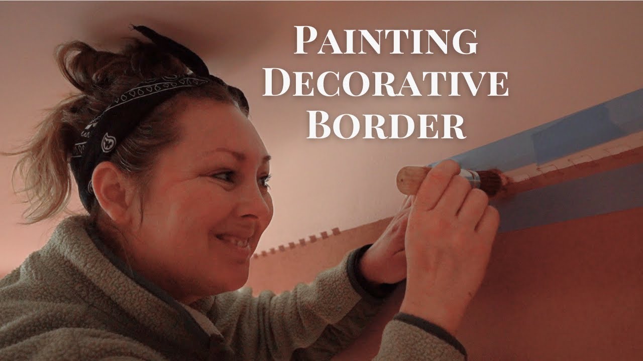 Creating a historic Swedish border with a laser cut stencil