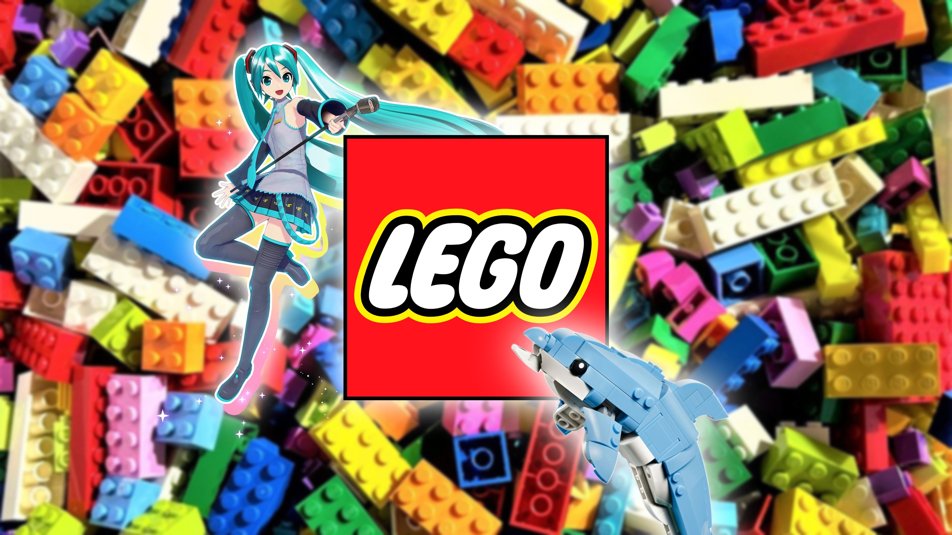 LEGO 3-in-1 beautiful dolphins set transformed into Hatsune Miku ...