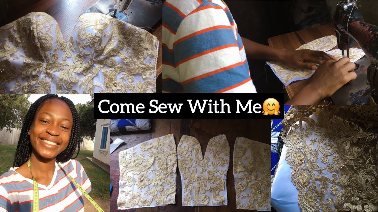 Sewing a structured bustier top dress step by step