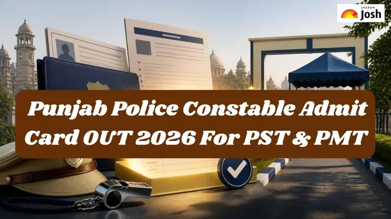 Punjab Police constable admit card out 2026: Download PST/PMT hall ...