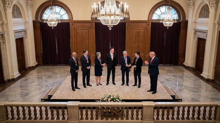 Donald Trump honors six tech leaders with national medals for innovation