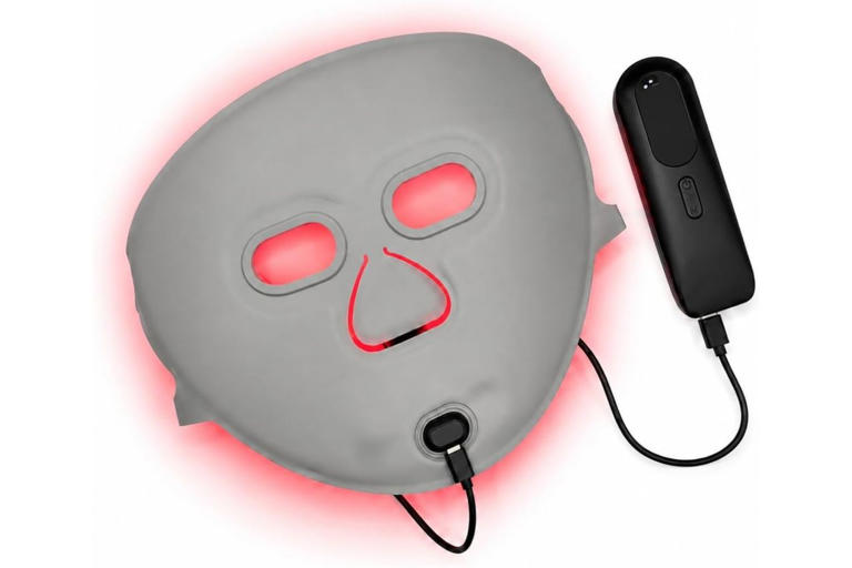 This red light mask makes shoppers’ fine lines look smoother and feels ...