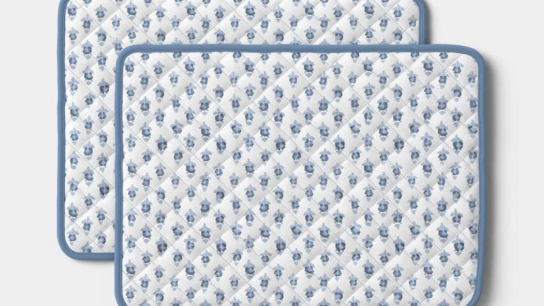 Target’s quilted floral placemats are the sweet tabletop touch we’re loving