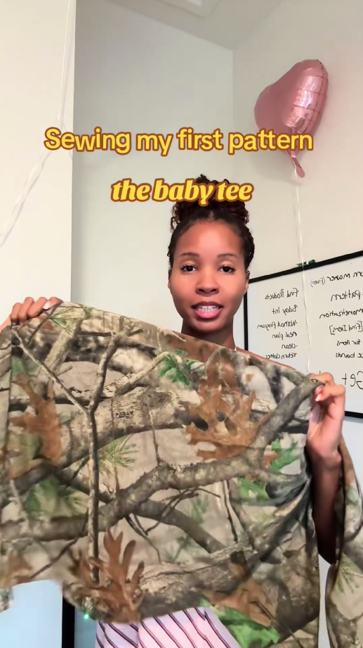 Getting back into sewing with a simple baby tee