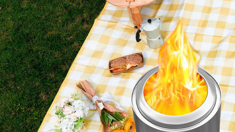 Walmart's smokeless tabletop fire pit is on sale for only $19