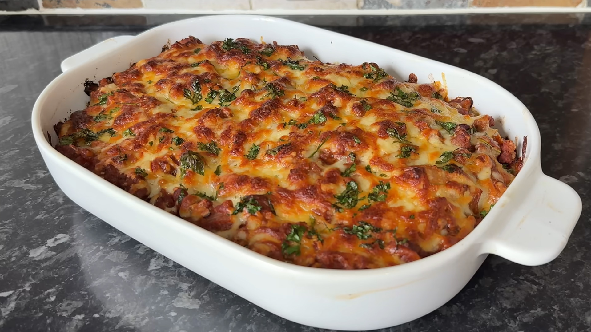 Chilli cheese potato bake loaded with flavor