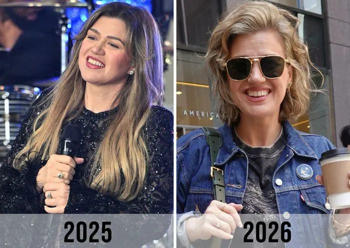 Kelly Clarkson sparks backlash after flaunting her new blonde bob on ...