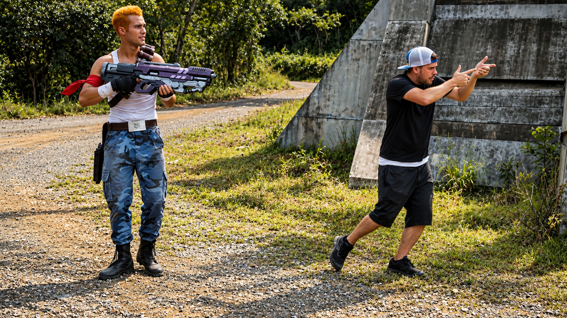 How do real actors move like characters in a video game?