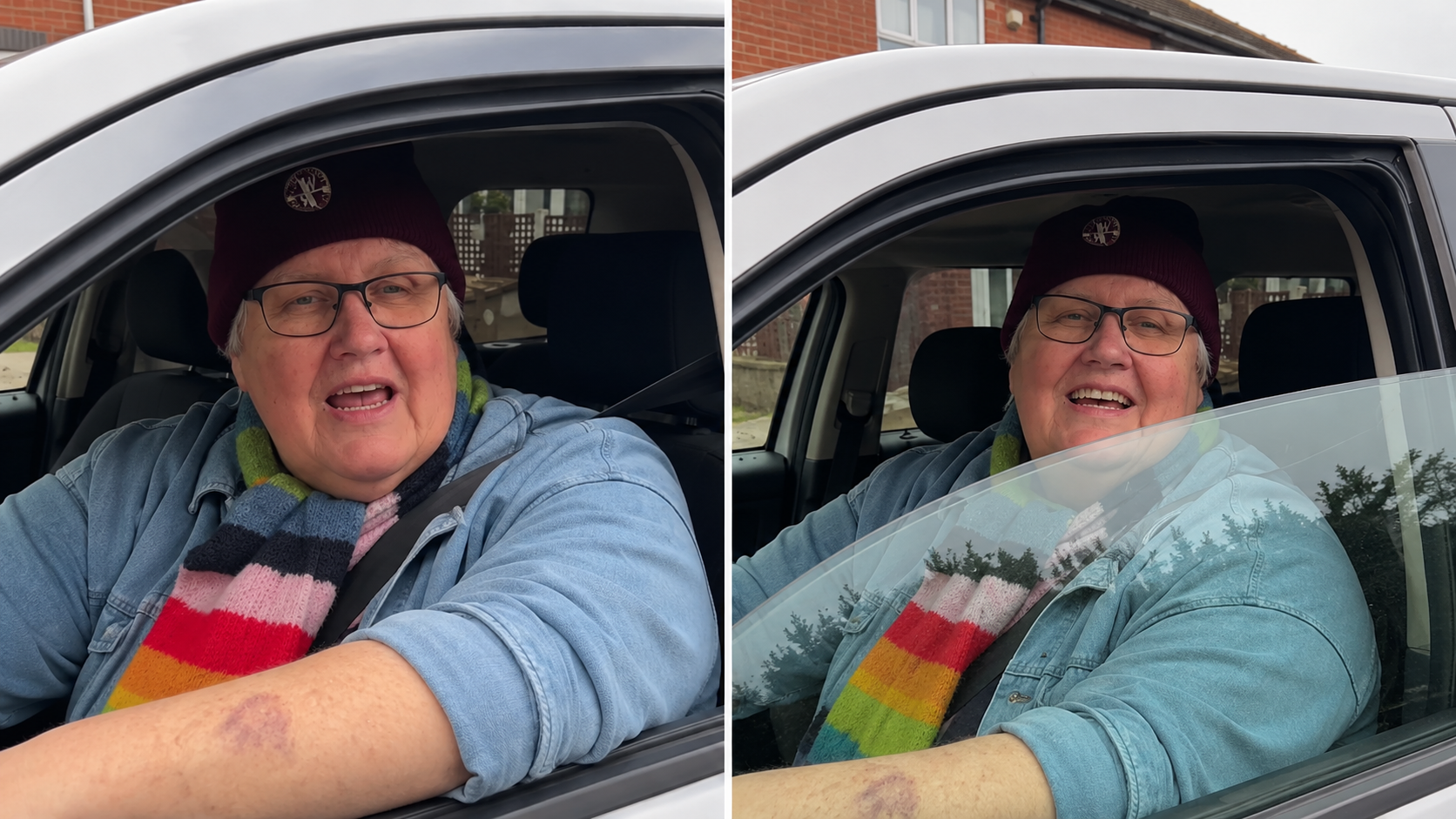 Woman repeatedly blocks neighbor's driveway and acts like it's hers