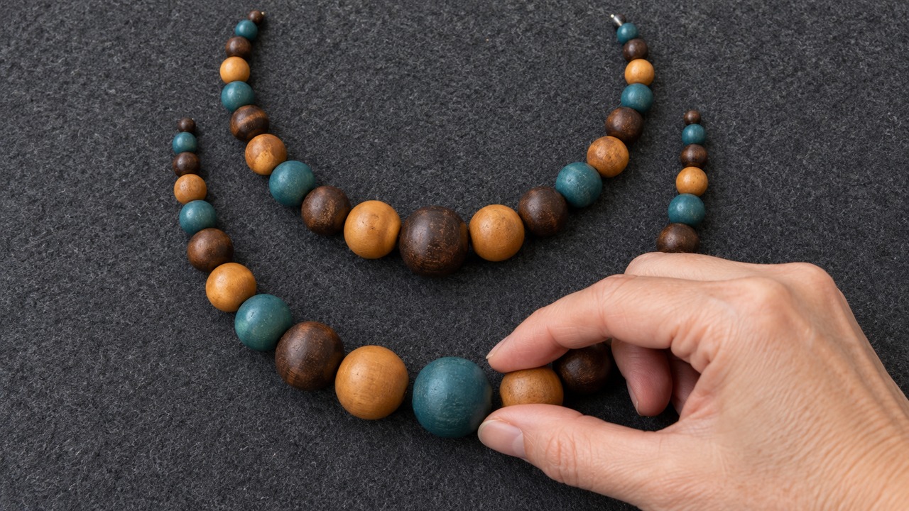 How to make a statement necklace from thrifted beads