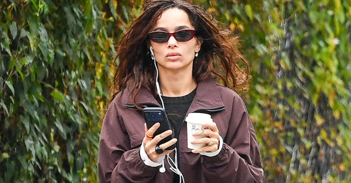 This winter, you'll only catch Zoë Kravitz wearing this ballet flat color