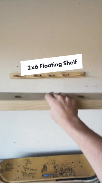 Build a simple 2x6 floating shelf for your home