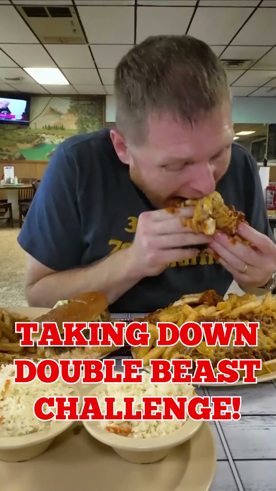 Double beast burger challenge for $300