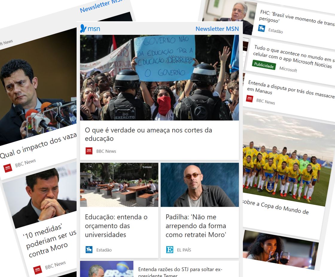 Veja como receber o melhor do MSN no seu e-mail toda semana