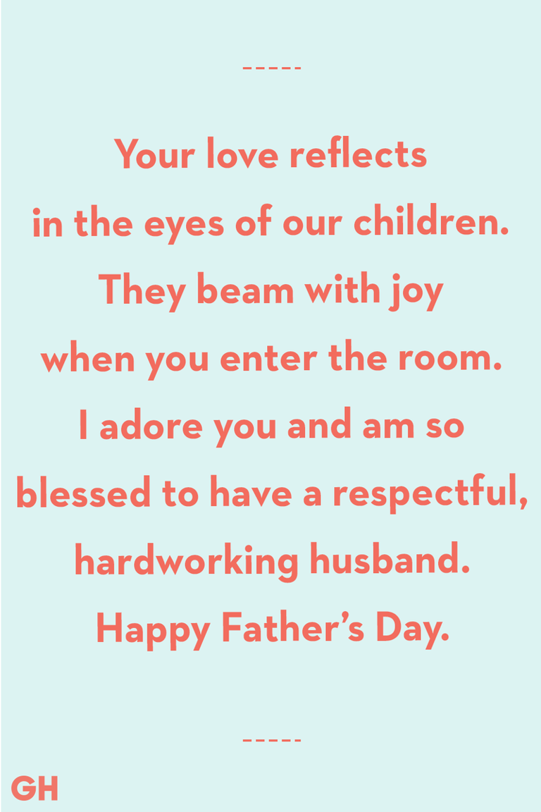 These are the sweetest Father's Day quotes to send your husband