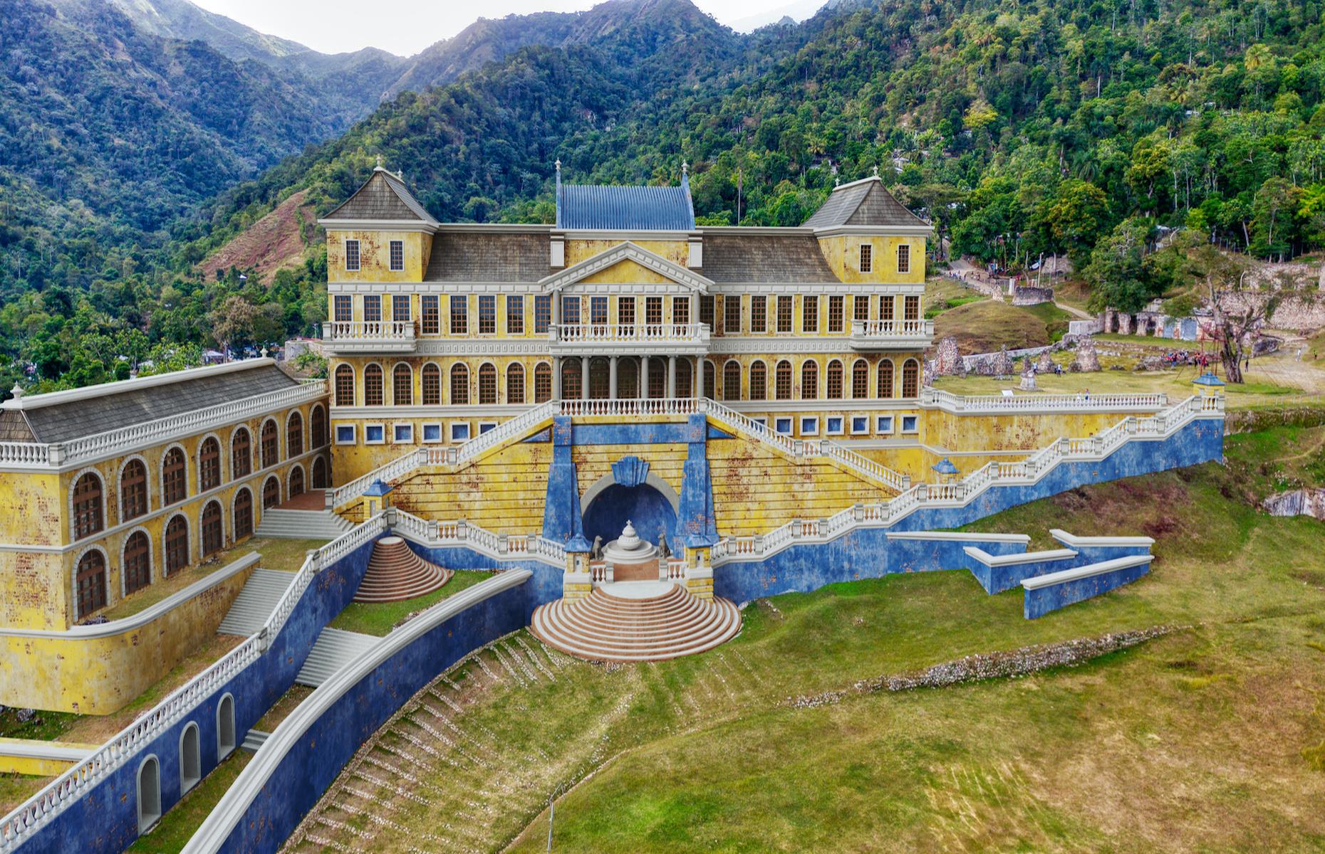 Incredible images of ruined palaces reconstructed
