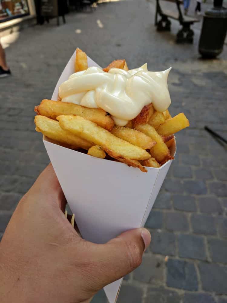 Different ways French fries are eaten around the world