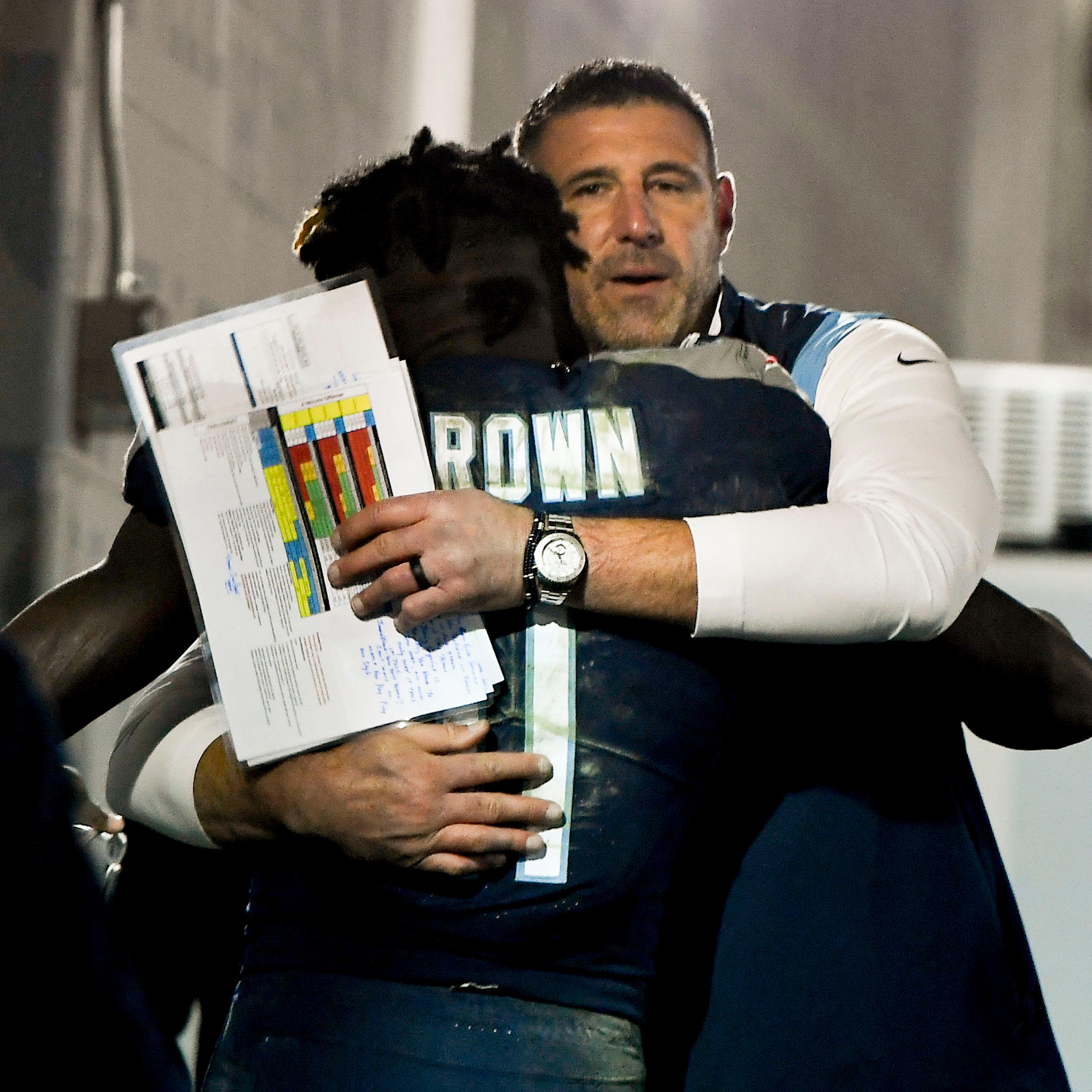 The nightmare is official, Titans fans. AJ Brown, Mike Vrabel reunite ...