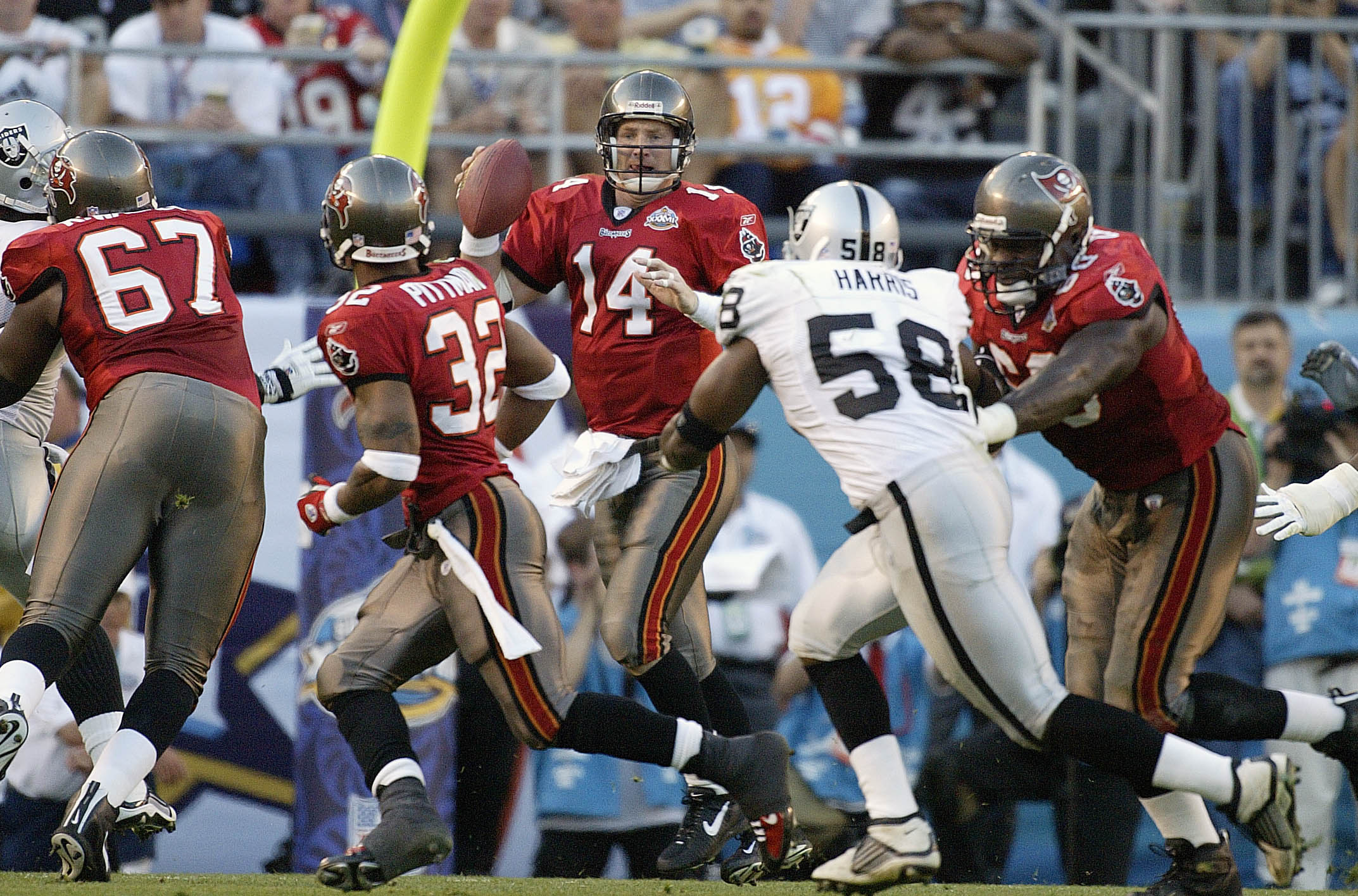 Jersey numbers worn by every starting Super Bowl quarterback in history