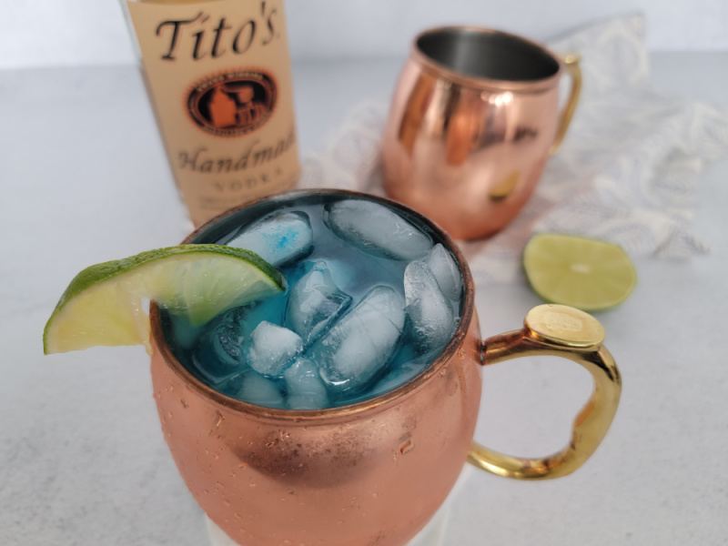 Easy Blue Mule Cocktail Recipe