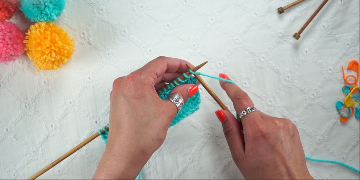 Learn how to knit the basic stitch