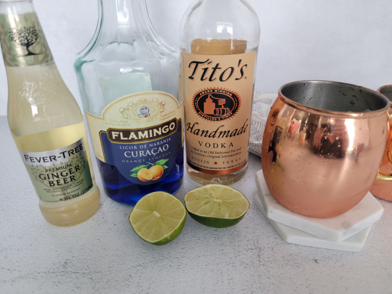 Easy Blue Mule Cocktail Recipe