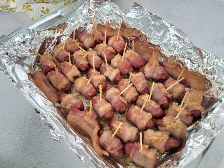 Brown Sugar Bacon Wrapped Smokies Recipe